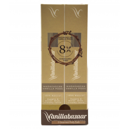 Madagascan Vanilla Pods | 8 Packs x 2 Grade A Bourbon Vanilla Beans (16 ...